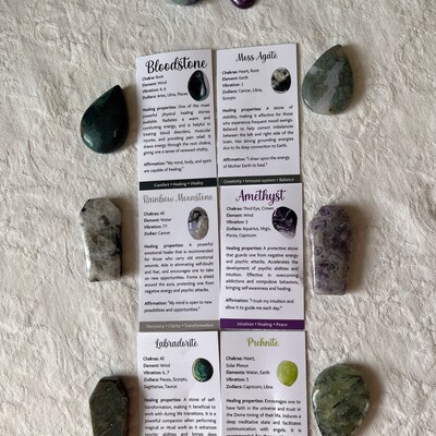 Protection Gemstone Gift Set 0f 8 Block Negativity Peace - Etsy