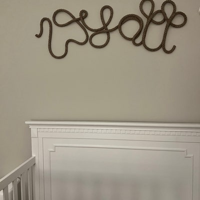 Giant Personalized Rope Wall Name for Nursery Decor, Extra Large ...