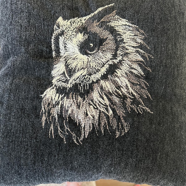 Owl Machine Embroidery Designs in the Night Series Realistic 5 Sizes to ...