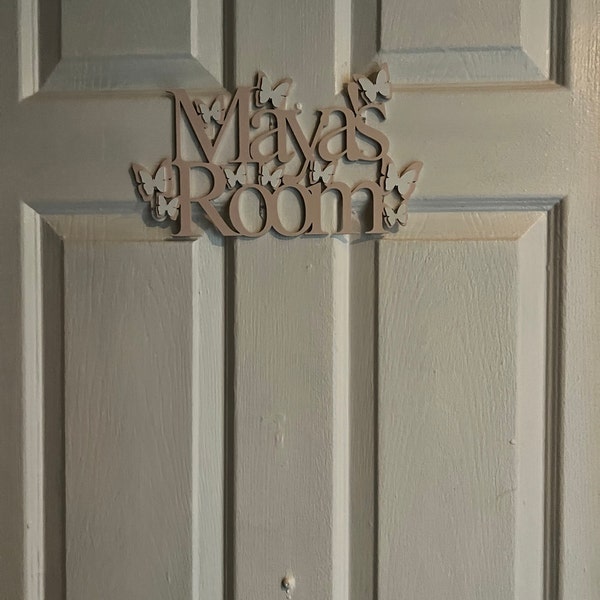 Shared Room Sign - Sisters - Twins - Pink - Butterflies - Hearts ...
