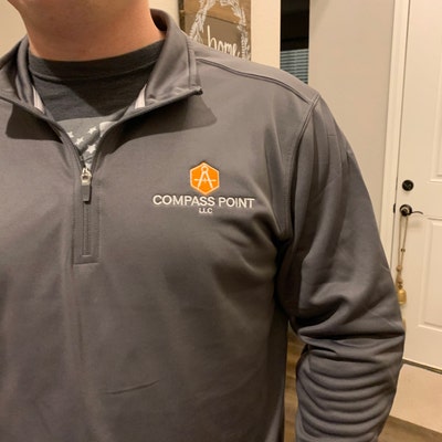 Custom Embroidery on Performance Fleece 1/4-zip Pullover Sweatshirt ...