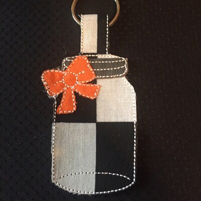 DIGITAL ITEM Mason Jar Key Fob AND Snap Tab Keychain Bow - Etsy