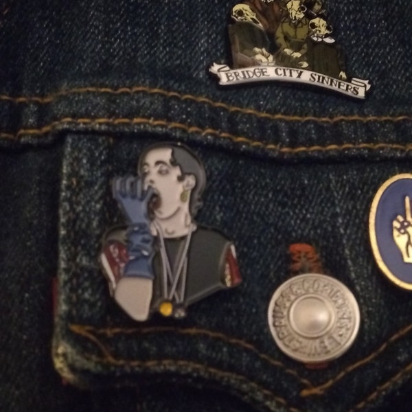 Party Girl Parker Posey Soft Enamel Glitter Pin - Etsy