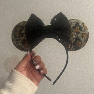 Leopard Minnie Mouse Ears, Mickey Mouse Safari, Leopard Mouse Ears ...