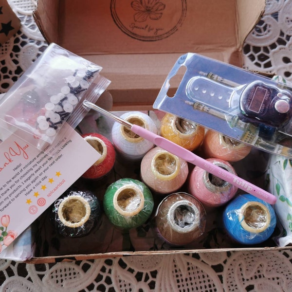 Miniature Kit,miniature Lace Yarn Kit - Etsy