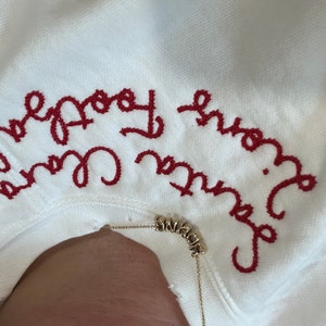 CUSTOM EMBROIDERED CREW Custom Embroidered Crew Neck - Etsy