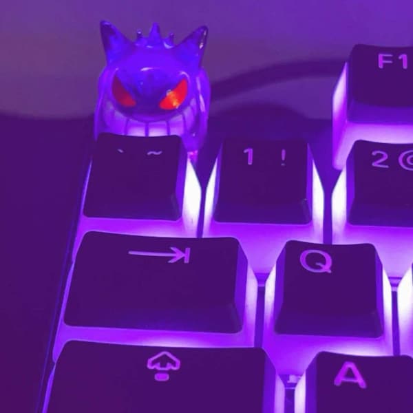 Gengar Resin Keycap,pokemon Keycap,custom Pokemon Keycaps Artisan,anime ...