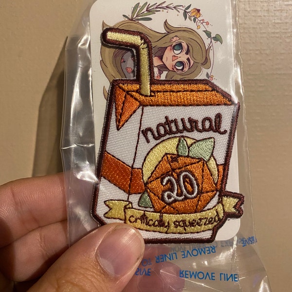 Natural 20 critically Squeezed Patch, DND Patch, Fruit Patch, Juice ...