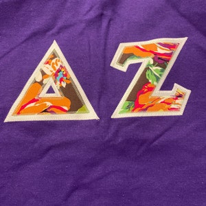 Zeta Tau Alpha Shirt Turquoise Flowers on Turquoise Glitter - Etsy