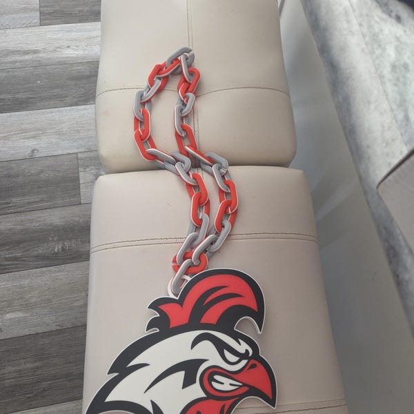 Custom 3D Turnover Oversized Fan Chain MVP Player of Game All Sport ...