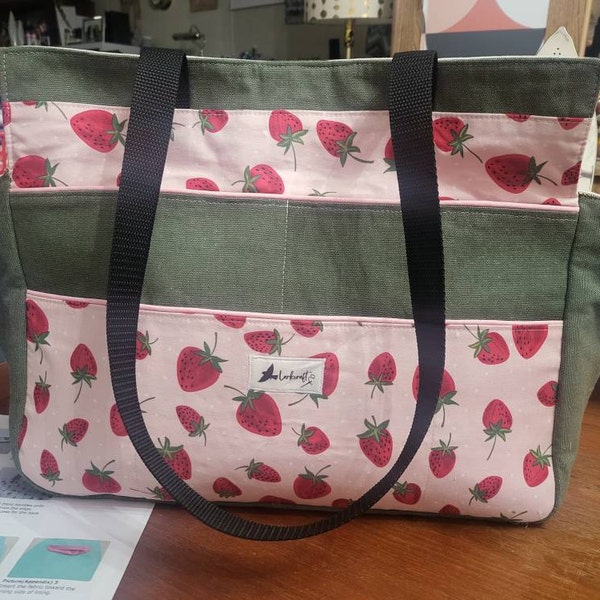 Lola Tote Bag PDF Sewing Pattern - 2 Sizes, Easy Bag Pattern - Etsy