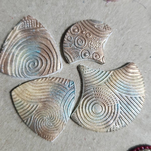 BLOSSOM PRESS Texture Mat for Polymer Clay Clay Pattern Stamps Textures ...