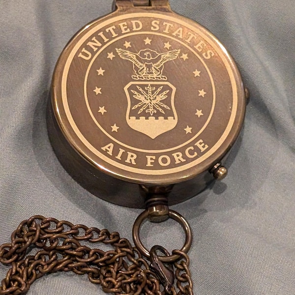 United States Air Force Gift, Custom Compass, Air Force Retirement Gift ...
