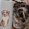 Australian Shepherd Sticker Aussie Chibi Puppy Dog, Vinyl, Hand Drawn ...