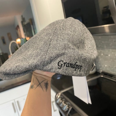 Personalised Custom Flat Cap, Initials Flat Cap, Name Flat Cap, Peaky ...