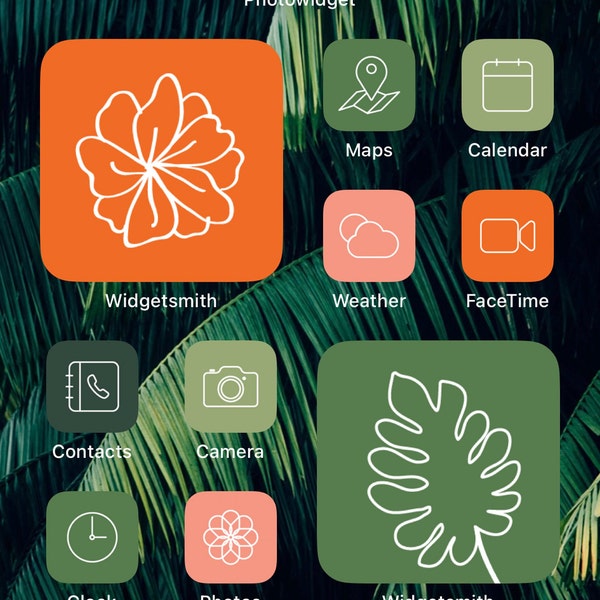 Summer iPhone Icons for Ios, Flower App Icons, Summer Flowers - Etsy