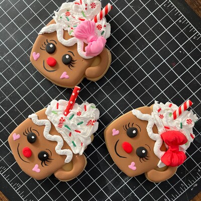 Cocoa Mug Gingerbread, Fake Cookies, Christmas Cookies, Faux Cookies ...