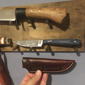 Bifold Leather Wallet Beaver Tail Inlay Wallet Bifold | Etsy