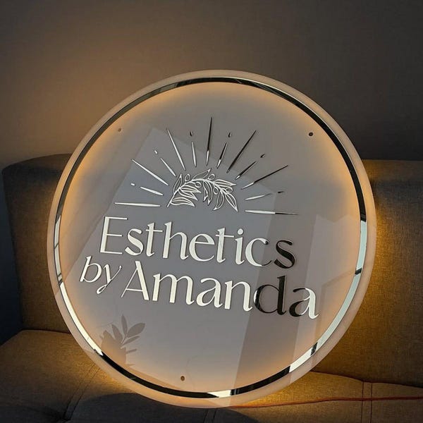 Laser Cut Logo Sign, Beauty Salon Sign, 3D Business Sign, Business ...
