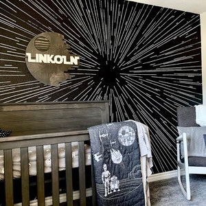 Round Nursery Sign Star Wars Nursery Signs Name Sign for | Etsy