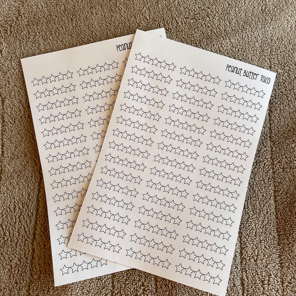 Star Rating Planner Stickers - Book Ratings Planner Stickers - Book ...