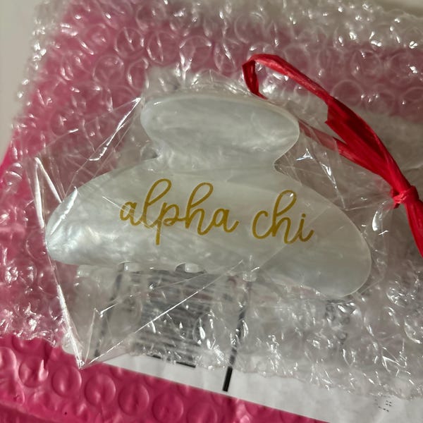 Sorority Hair Clip - Hair Claw - Chi Omega - Pi Beta Phi - Kappa Delta ...