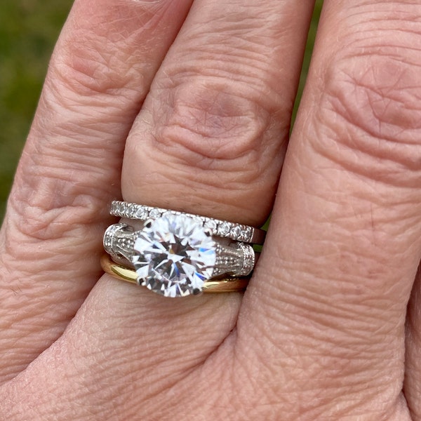 1880's Estate Edwardian Engagement Bridal Set, 2.00ct Diamond ...
