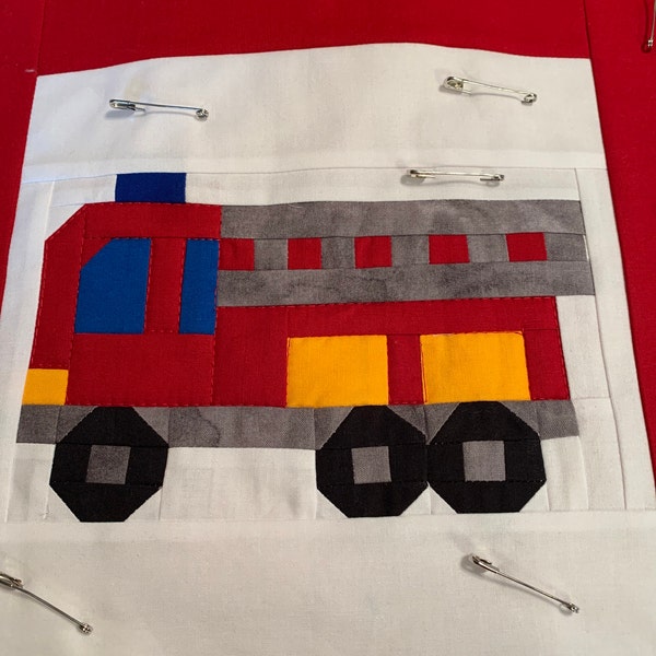 PDF Quilt Block Pattern – Fire Truck – Vehicle Quilt - Etsy