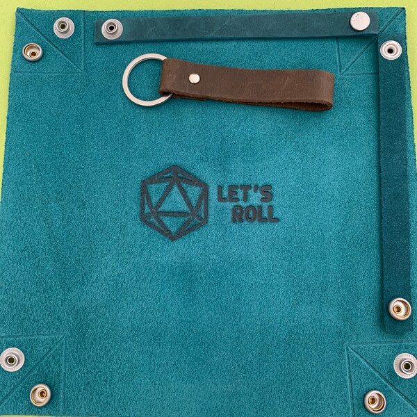 Scroll of Rolling, DND Dice Rolling Tray, Leather Rolling Mat With ...