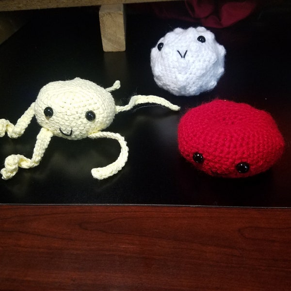 Blood Cell Amigurumi Trio Crochet Pattern Bundle - Etsy