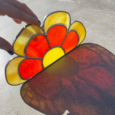 Sun Ray Plant Stained Glass Pattern Stained Glass Patterns - Etsy