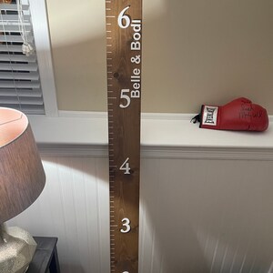 Growth Chart Ruler 3D Playroom Decor Wall Ruler Personalized Wood ...