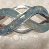 925 Sterling Solid Silver, Infinity Blank Channel Ring Setting, Good ...