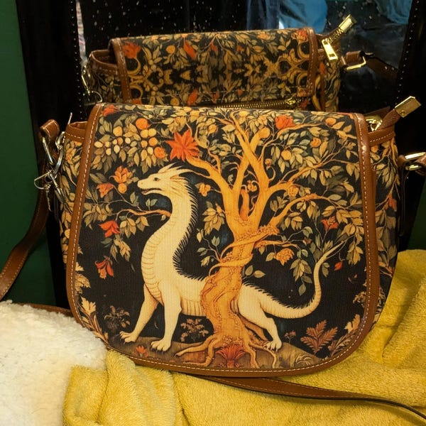 Boho Celestial Starry Night Sky and Moon Handbag, Boho Cottagecore ...