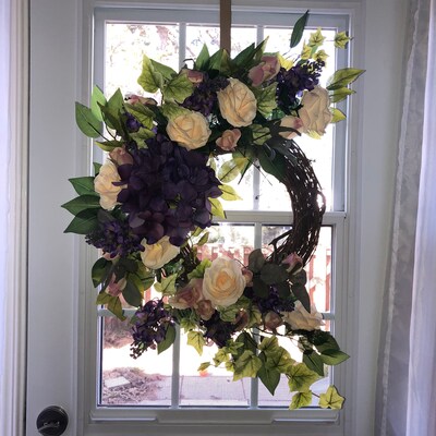 Blue Cemetery Headstone Saddle, Memorial Flowers for Gravestone ...