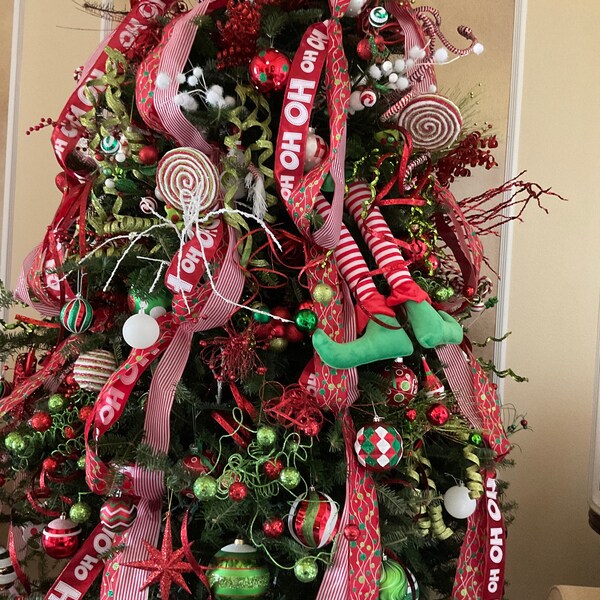 Faux Candy Pink & White Swirl Pick Candy Land Tree Topper Tree Decor ...