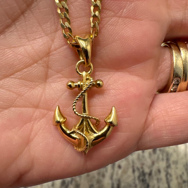 14k Gold Vermeil Redfish V.2 Necklace, Redfish in Action Charm, Red ...