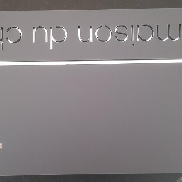 Contemporary Acrylic House Sign Modern Door Number Address Plaque Dark ...
