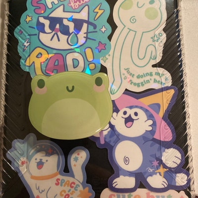 Rainbow Sass Cat Sticker - Etsy