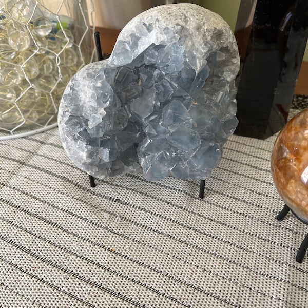 Metal Stand for Agate Slabs, Fossils, Minerals, Crystals, Decorative ...
