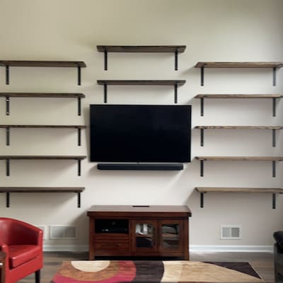 Pipe Hangers for Industrial Floating Shelves Iron Shelf - Etsy