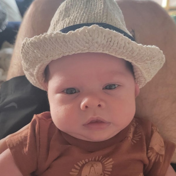 Baby Fedora, Vintage Baby Hat, Classic Brown Fedora, Newborn Photo Prop ...