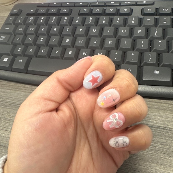 114 chicken Wings Kawaii Cute Chicks Egg Flowers Press on Nails Custom ...