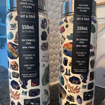 Gems & Minerals Stainless Steel Vacuum Flask Earth Science, Geology ...