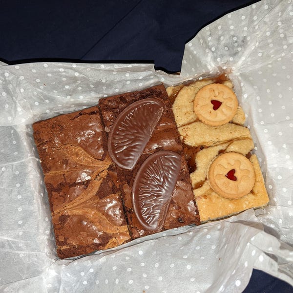 Postbox Brownie Slab Fully Loaded Kinder Postal Letterbox Brownie Slab ...