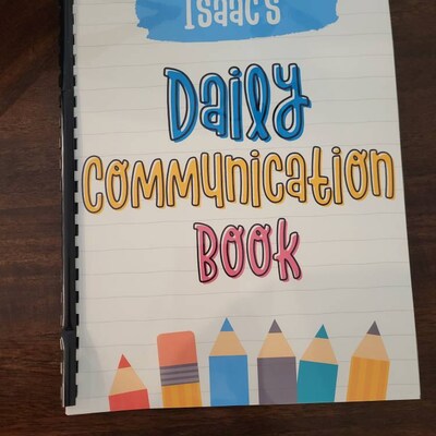 Autism School Communication Binder Autism Caregiver Daily Log Book ...