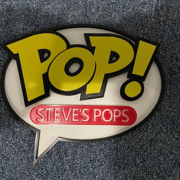 Custom Funko POP Logo Display Sign With Categories - Etsy