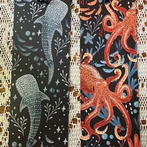 Whale Shark Bookmark Marine Life Stationery, Bookworm Gift, With or ...