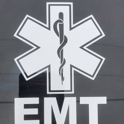 EMT Vinyl Decal, EMT Sticker, Emergency Medical Technician Decal, First ...