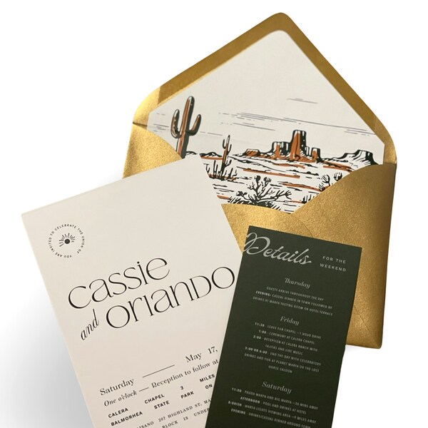 Amelia Wedding Suite | Trendy Wedding Invitation | Unique, Bright ...